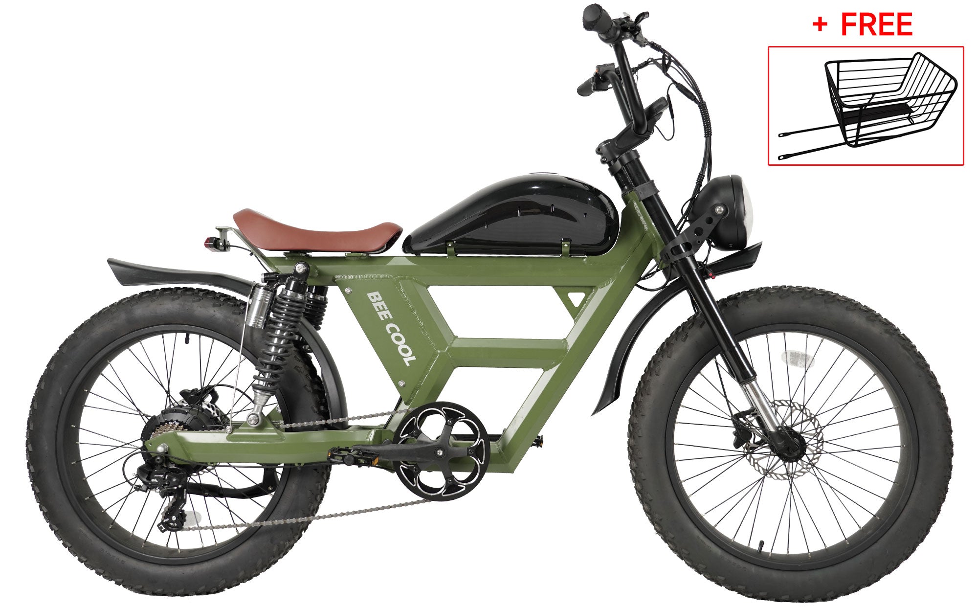 Bee Challenger Ebike, Moped Style E Bike | Bee Cool Bikes