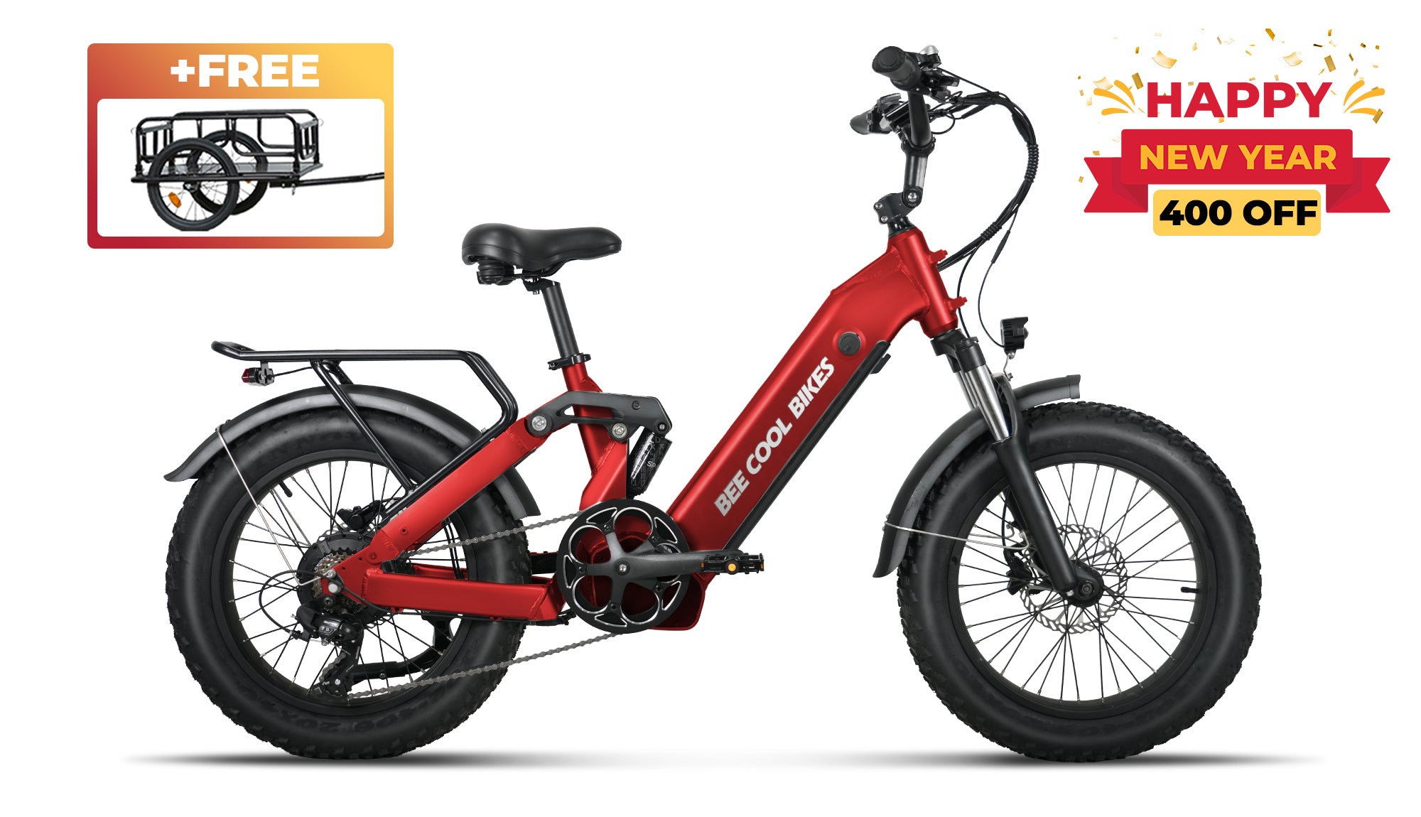 Bee Cool Bee Ranger E-Bikes | Soft Tail Long Range E-Bike