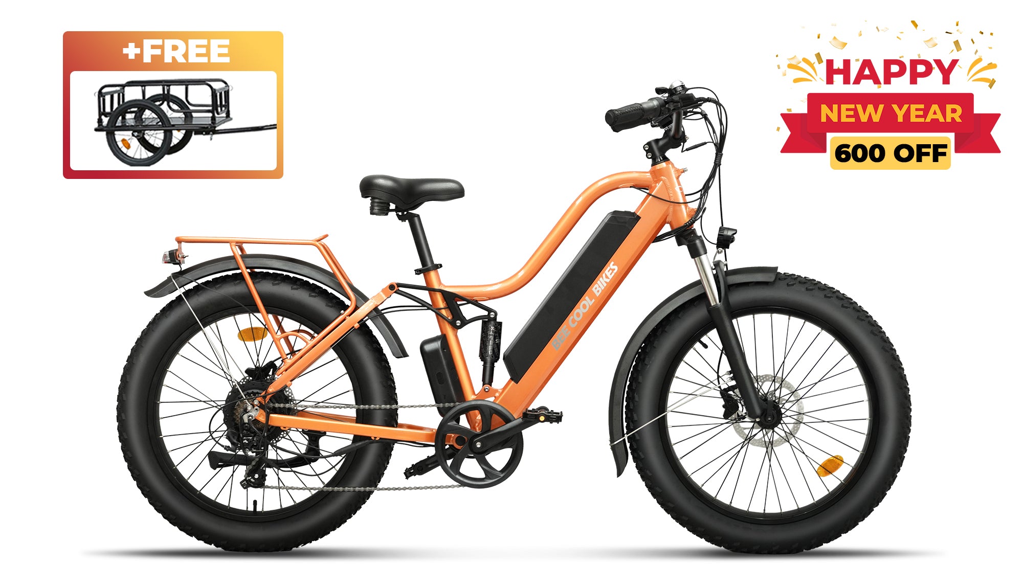 BeeCool Explorer Long Range Ebikes: High-Performance, Soft Tail Long Range