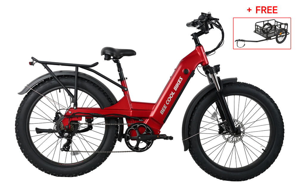 Bee Challenger Ebike, Moped Style E Bike | Bee Cool Bikes