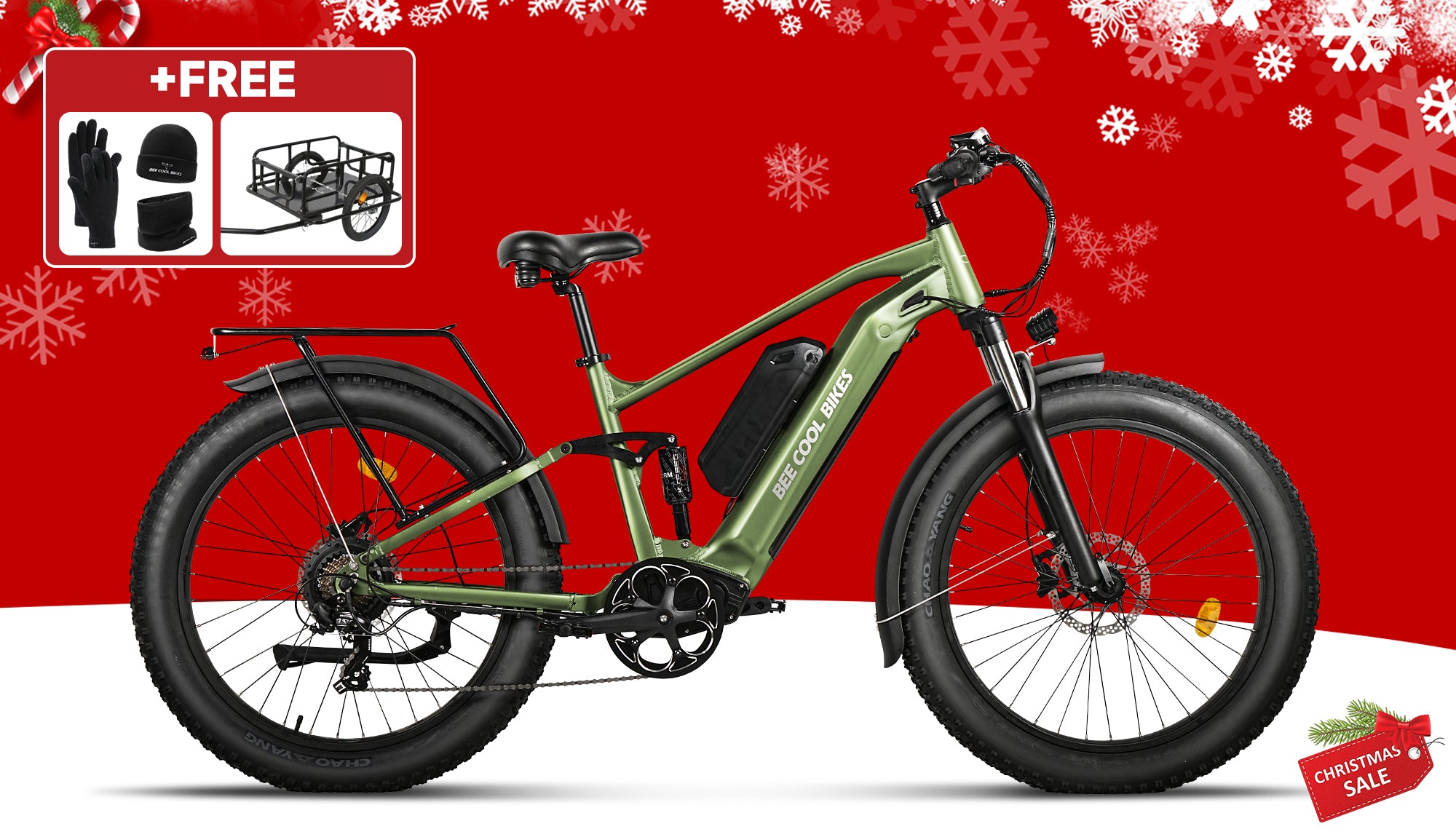 Bee Voyager-BeeCool Full Suspension Electric Bicycle